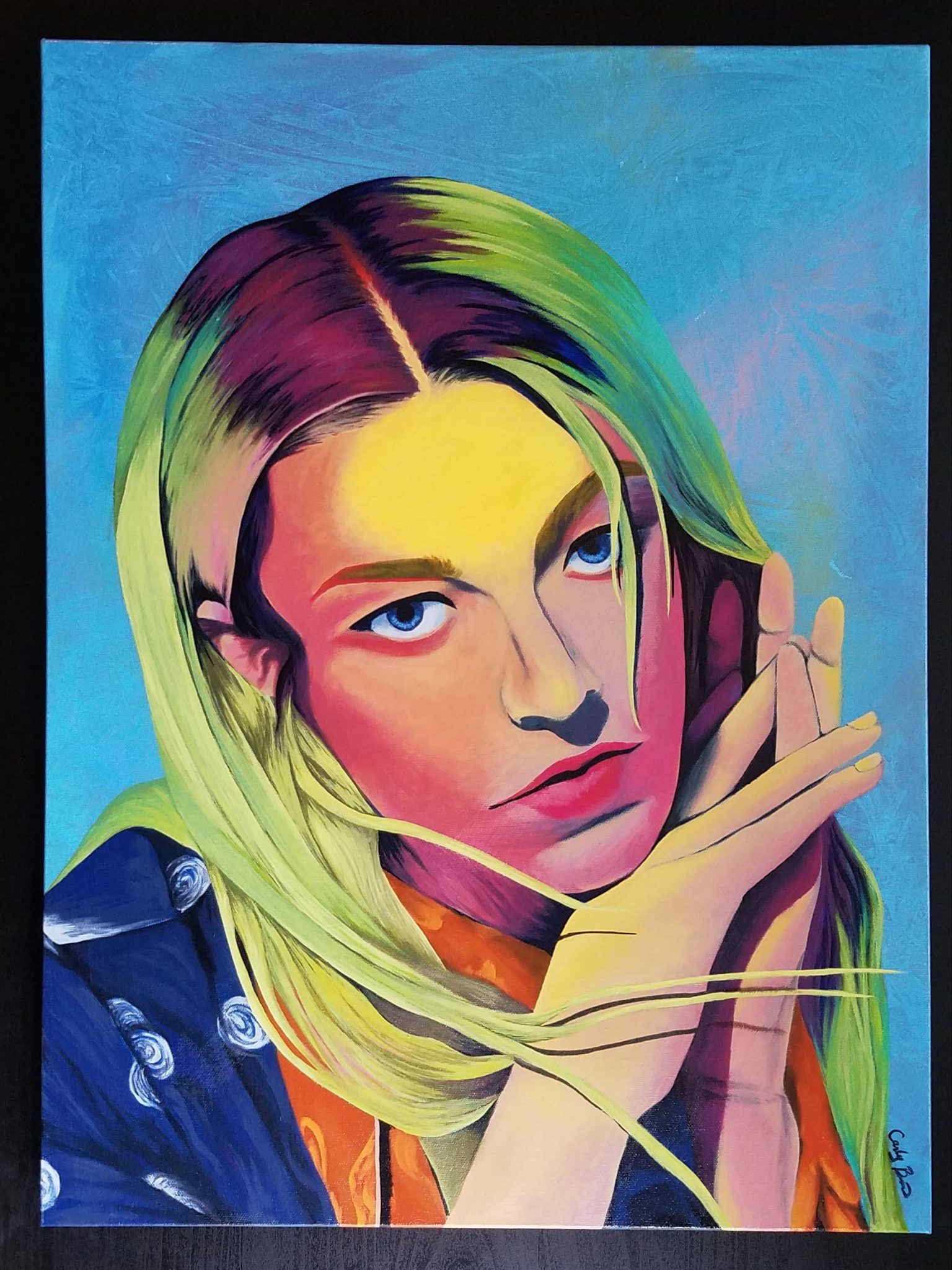 Portrait of Hunter Schafer – Naturally Vibrant Art